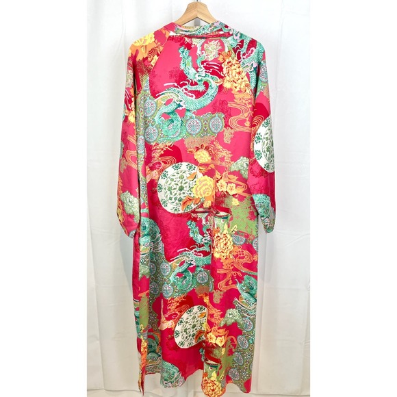 Natori | Intimates & Sleepwear | Natori Satin Zip Caftan Robe Maxi ...